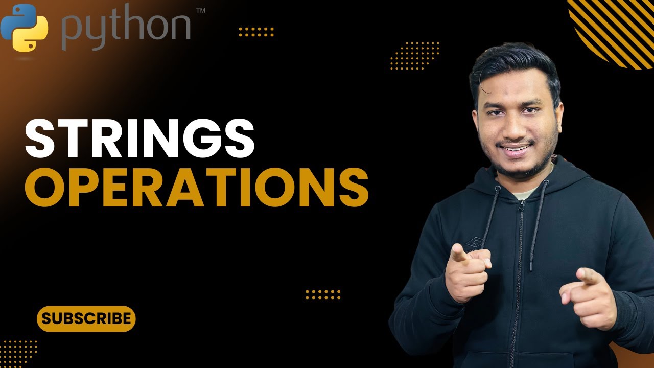 Strings Operations The Complete Python Course Python Tutorial Youtube
