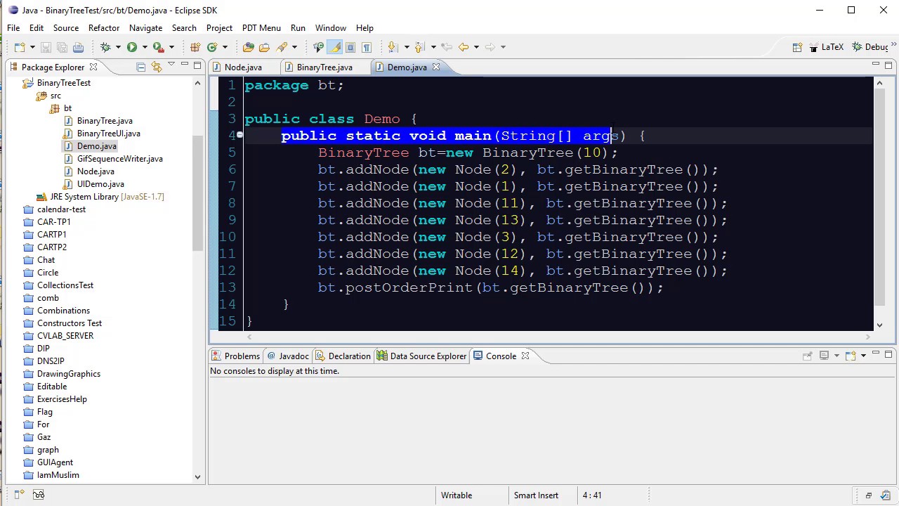 How To Construct A Binary Tree In Java Youtube