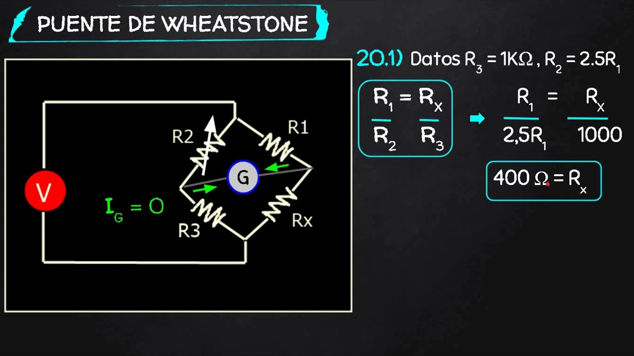 20 Puente De Wheatstone Fácil Demostración Guía Ejercicios Resuelta