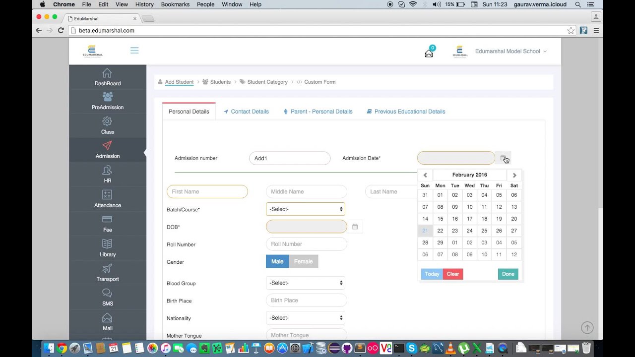 Edumarshal School Management System Software How Do I Add Student