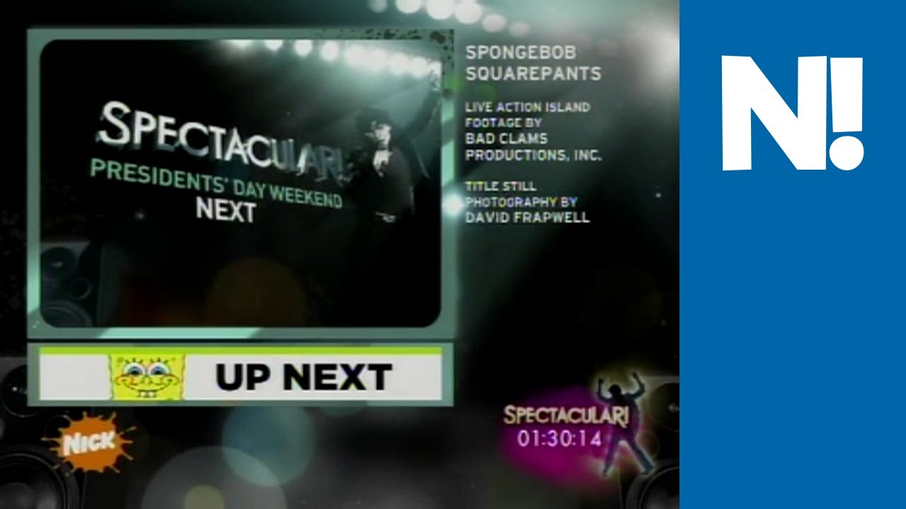 Nickelodeon Spongebob Squarepants Split Screen Credits February 16