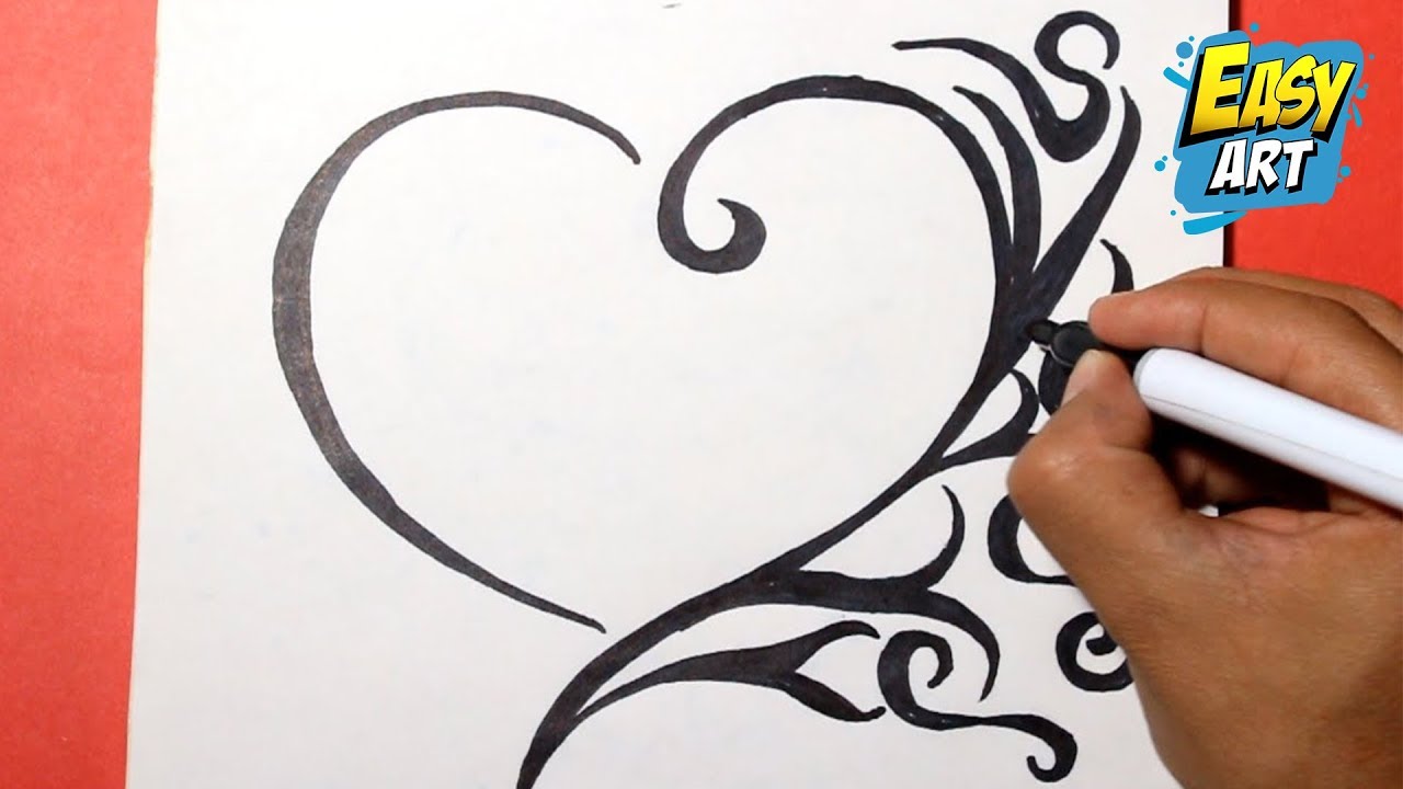 Cómo Dibujar Un Corazón Bonito Novalena