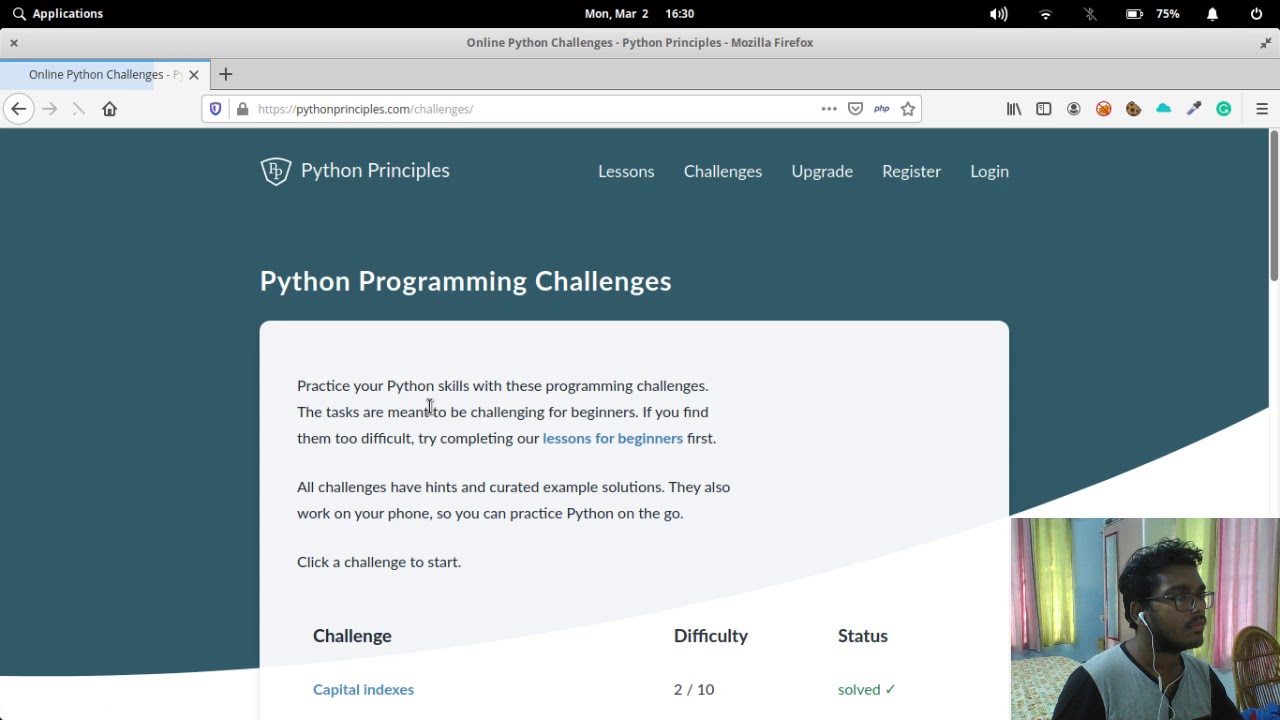 Python Principles Challenge Solving Part 1 Youtube