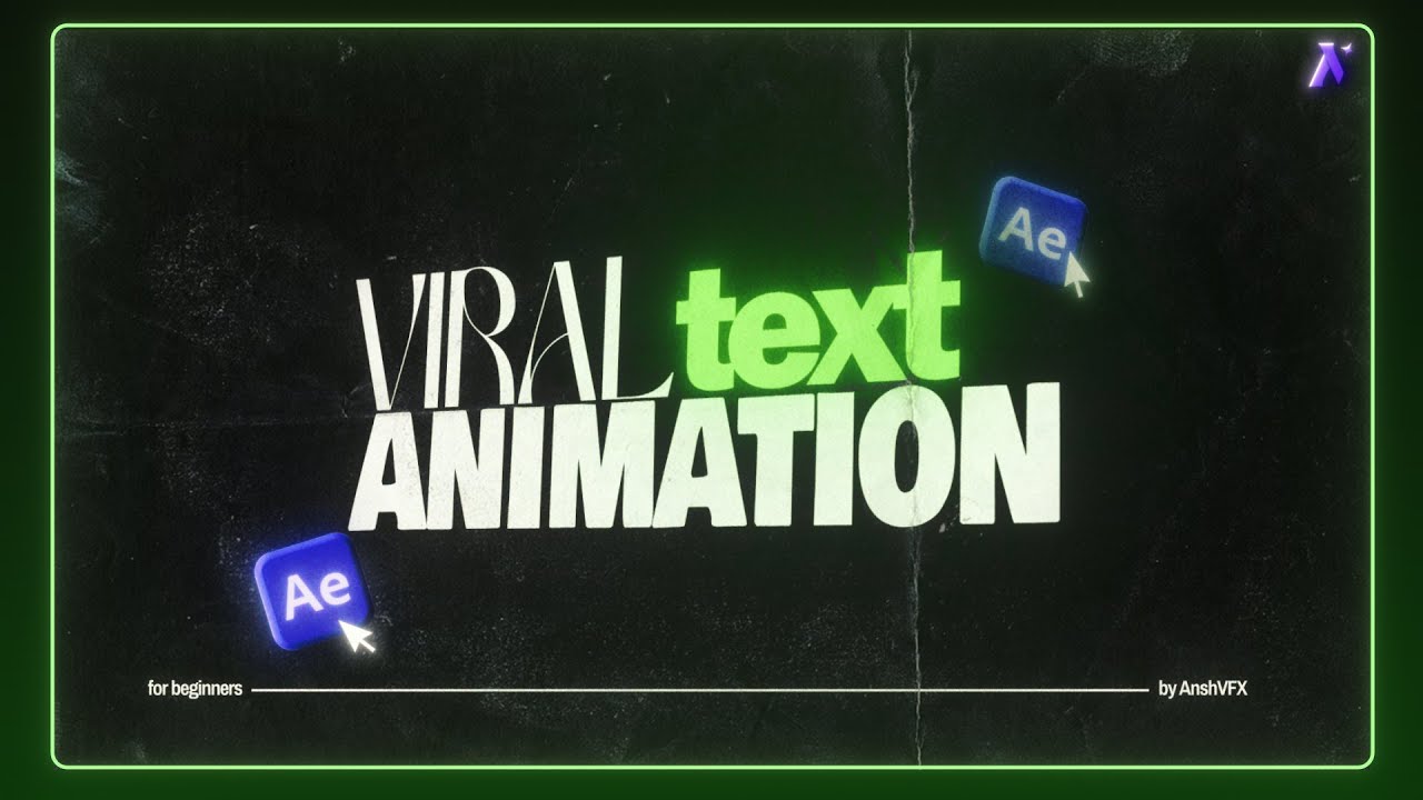 How To Make Viral Text Animation After Effects Tutorial Youtube