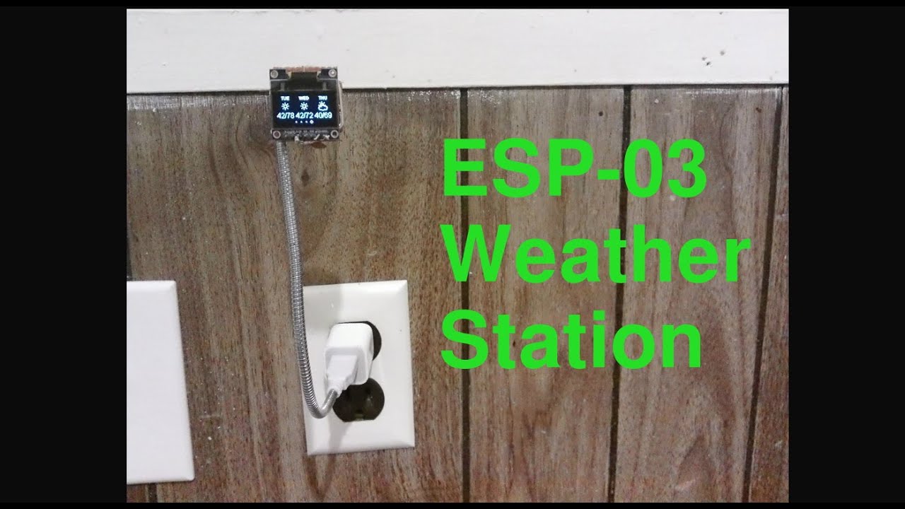 Esp 03 Weather Station Youtube