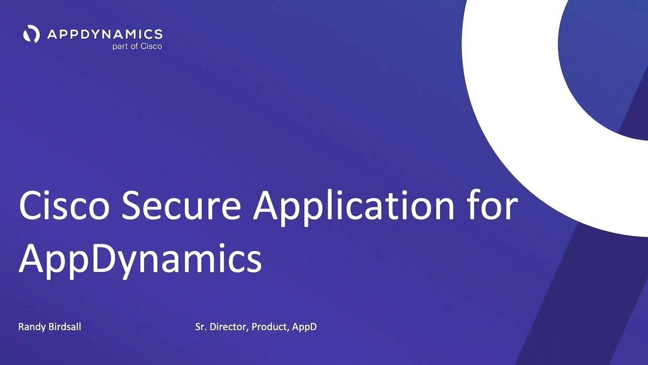 Cisco Secure Application For Appdynamics Youtube