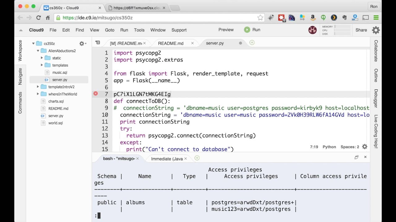 Postgresql And Flask Using The Psycopg2 Adapter Youtube