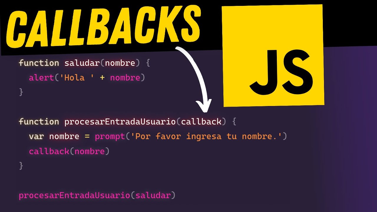 рџ вїquг Es Un Callback En Javascript Tutorial Desde Cero Youtube