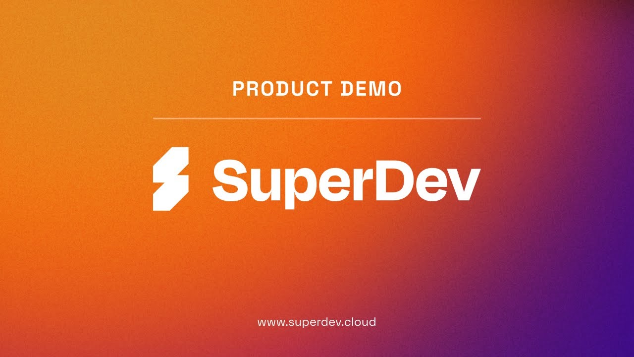 Superdev Demo Youtube