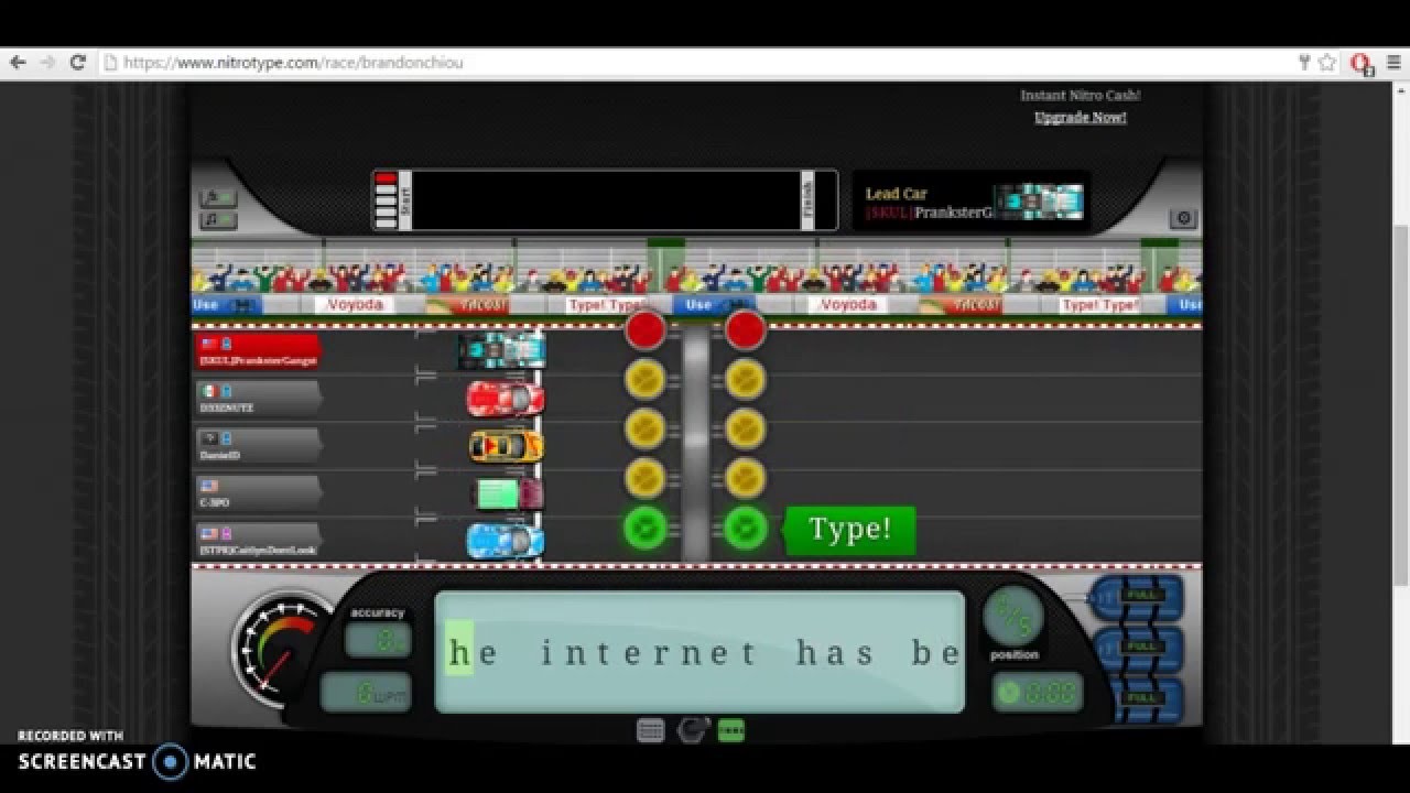 Nitro Type Race Youtube