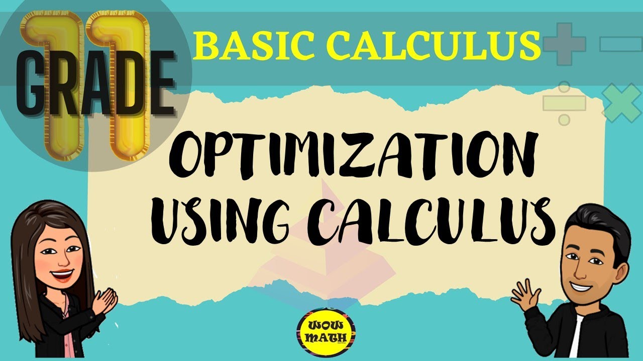 Optimization Using Calculus Youtube