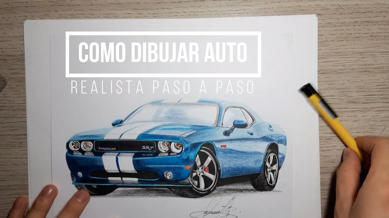 Como Dibujar Un Carro Realista Fácil Tutorial Paso A Paso Parte 1