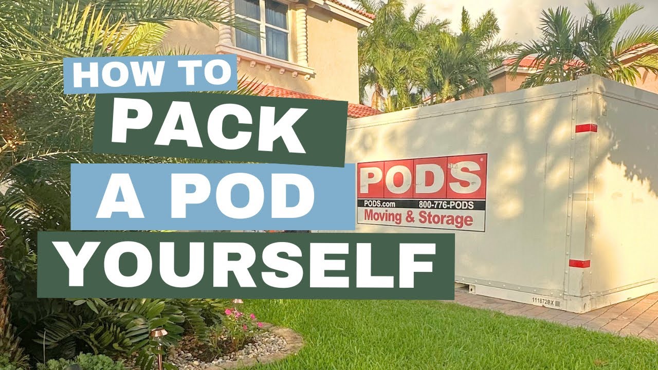 How To Pack A Pod Container For Moving Yourself Youtube