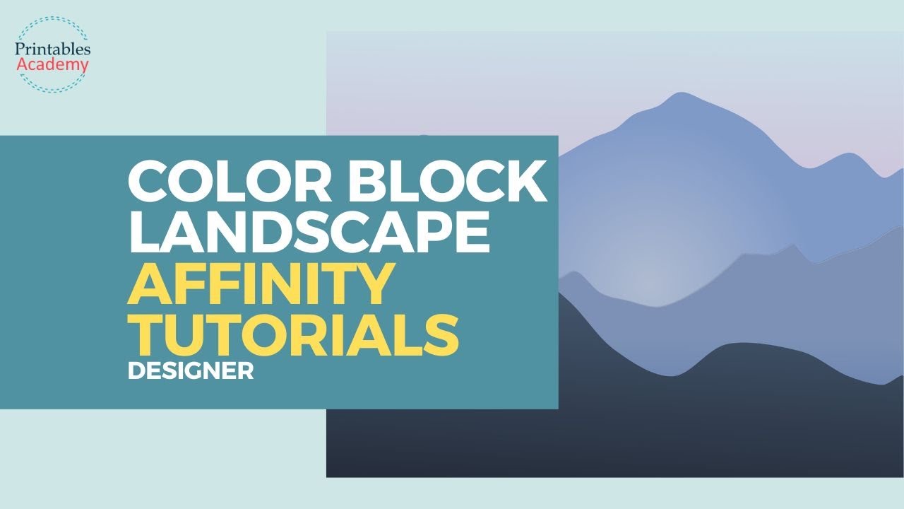 Color Block Landscape Tutorial Affinity Designer Youtube