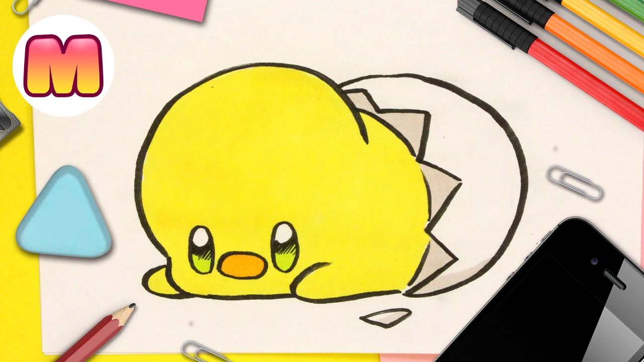 Como Dibujar Un Pollito Kawaii рџђј Como Dibujar Animales Kawaii рџђј Aprende