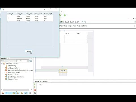 Select Data From Mysql Database Into Java Jtable Using Rs2xml Jar