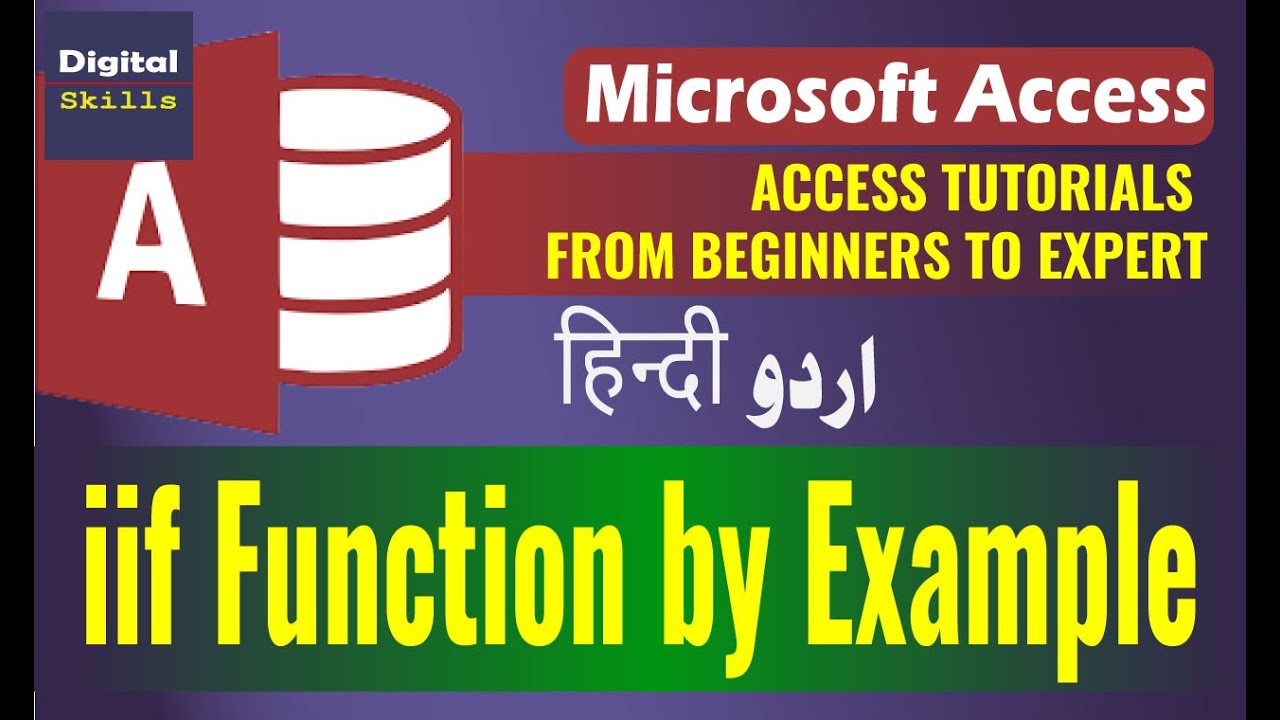 Iif Function By Example Ms Access Training Youtube