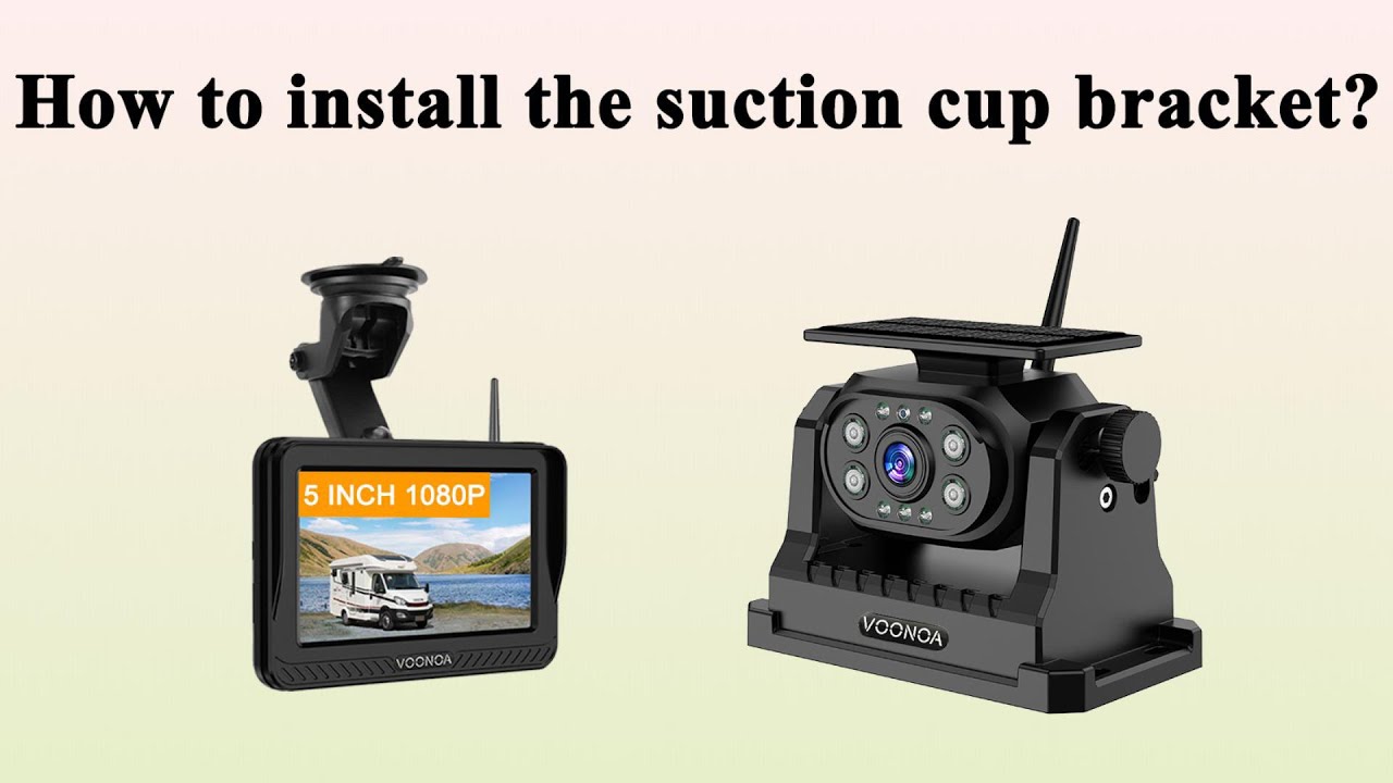 How To Install The Suction Cup Bracket For The Voonoa 5 Inch Monitor