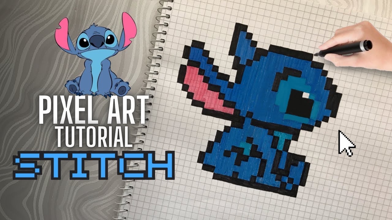 Pixel Art Tutorial Drawing Stitch Step By Step Youtube
