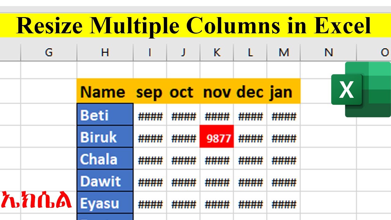 How To Resize Multiple Columns In Excel 3easy Ways бљ бљ б ґб ќ Youtube
