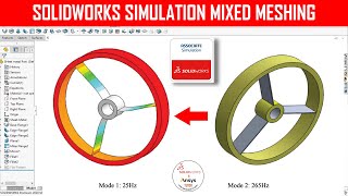 Solidworks Simulation Tutorial Static Analysis Mixed Meshing Solids