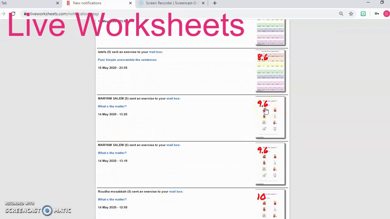 Live Worksheets Demo Youtube