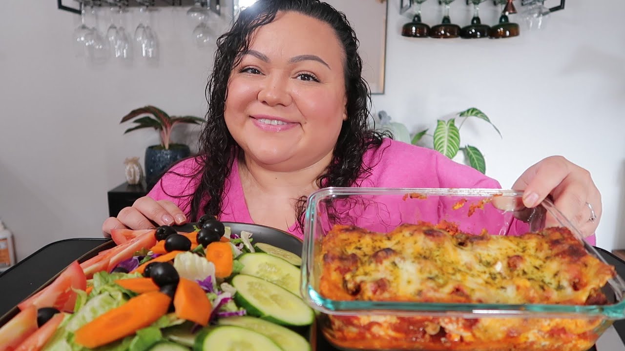 Lasagna Salad Mukbang Youtube