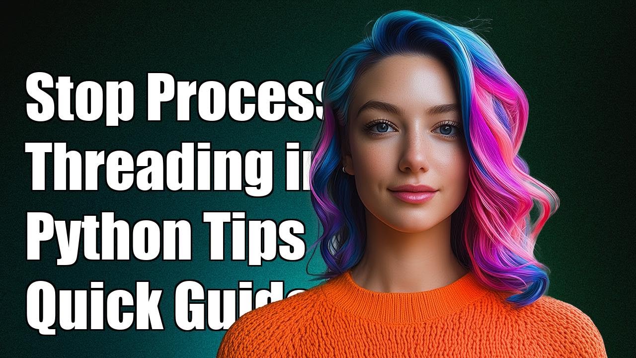 How To Stop A Running Terminal Process With Threading In Python Youtube