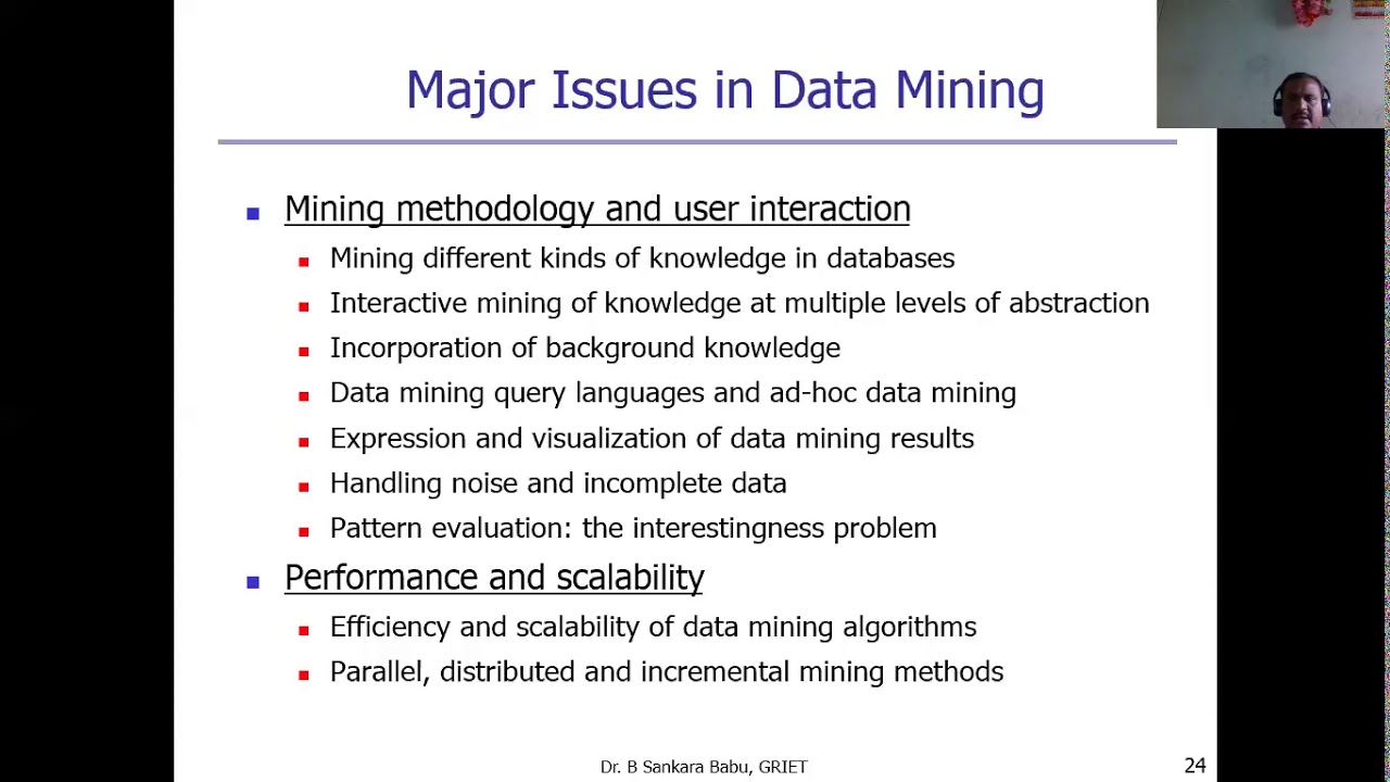 Major Issues In Data Mining Youtube