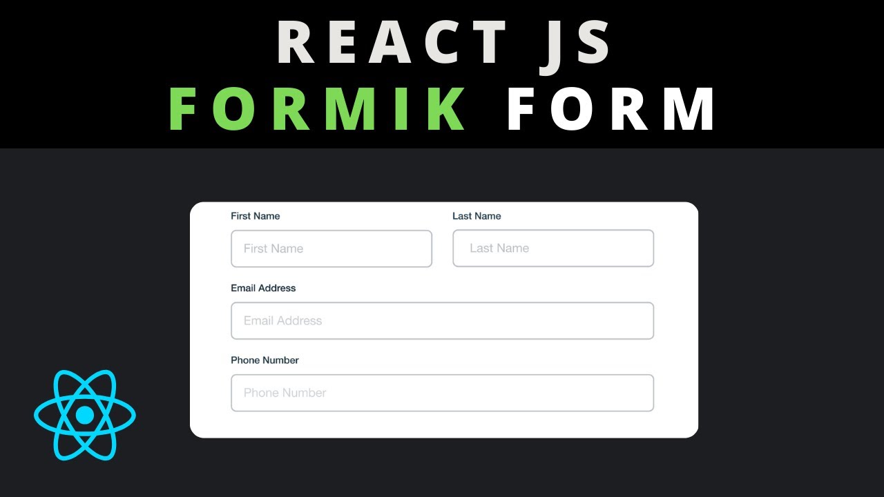 How To Create Formik Form In React Js Full Tutorial Youtube