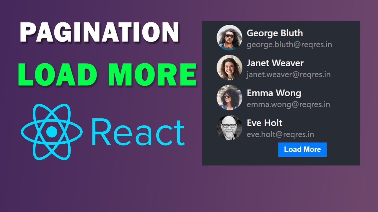 React Pagination Load More Button In Reactjs Youtube