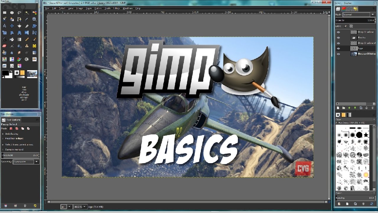 How To Use Gimp Basic Tutorial Youtube