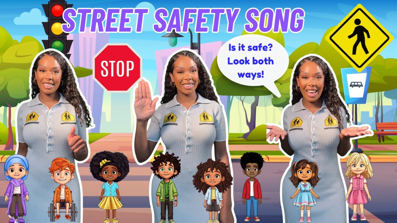Street Safety Song Learning With Ms Houston Kid Songs Youtube
