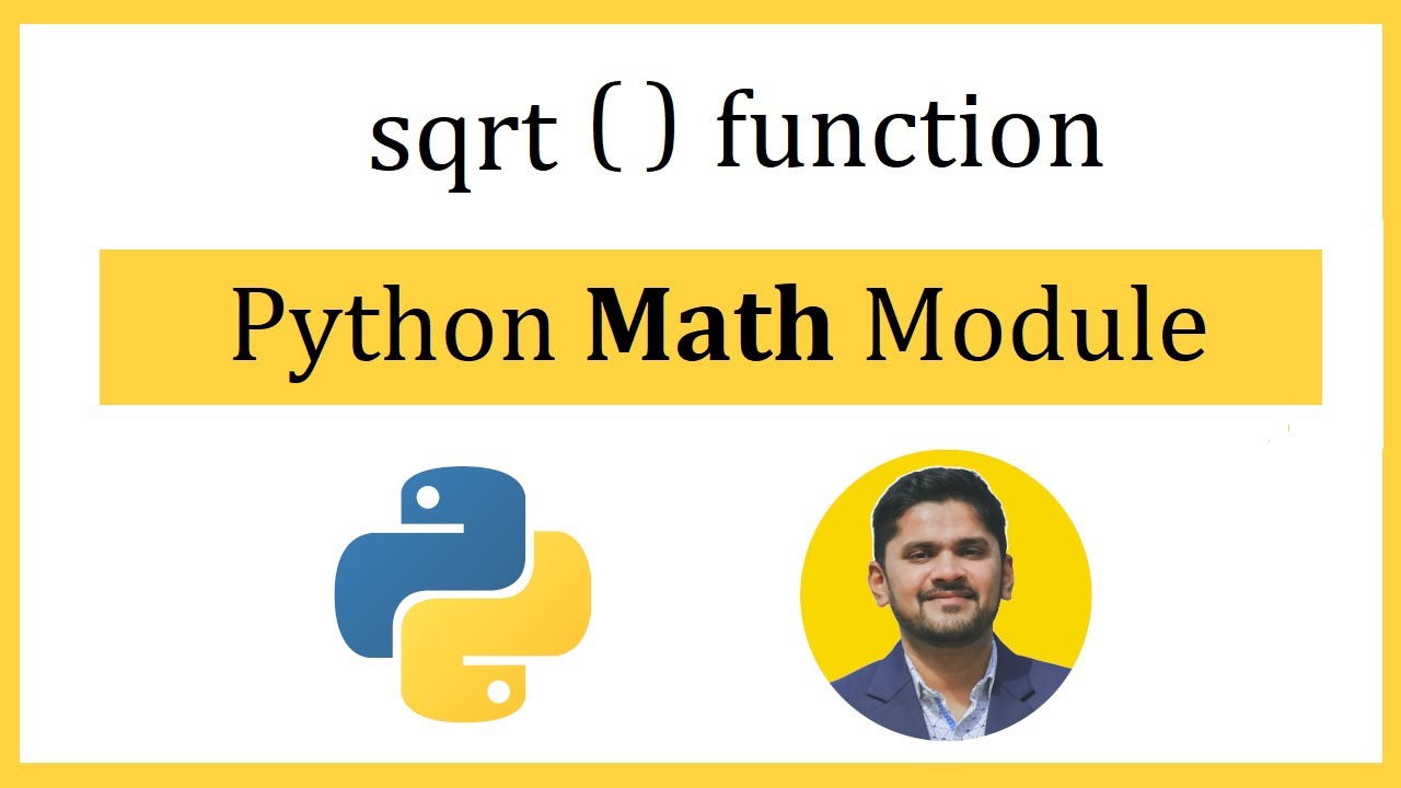 Python Sqrt Function Math Module Mathematical Functions Youtube