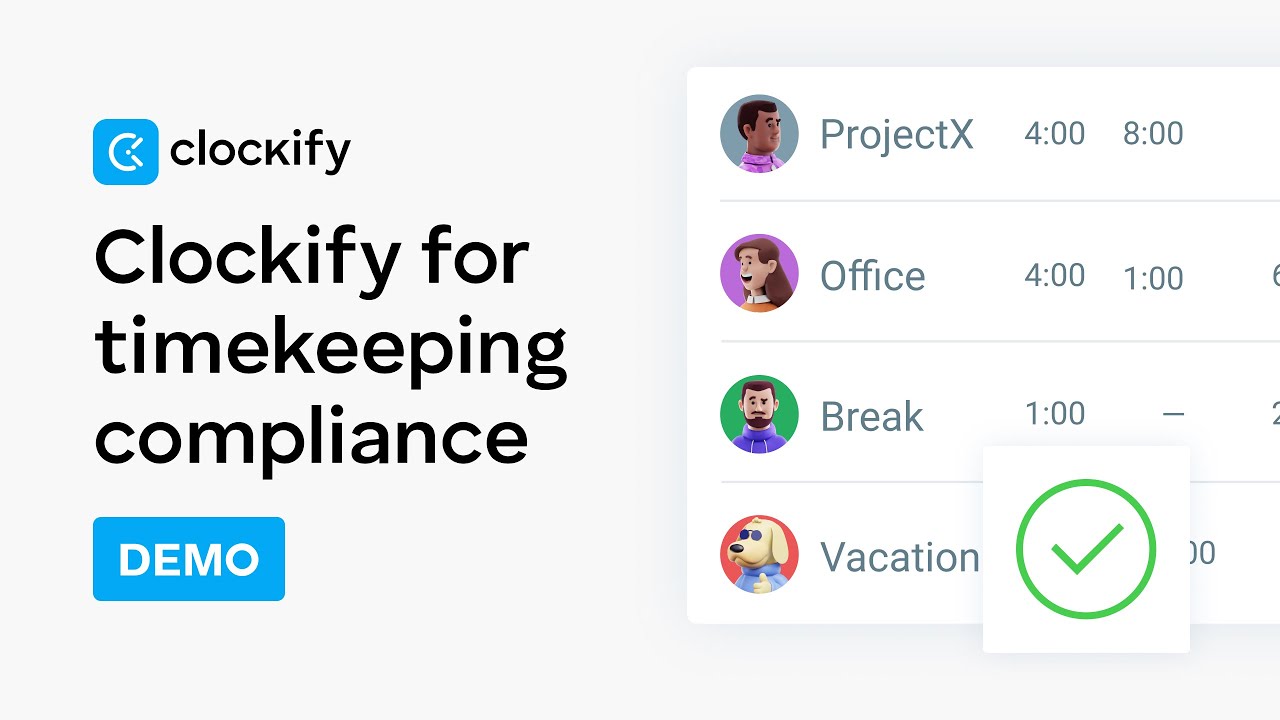 Clockify For Timekeeping Labor Compliance Youtube