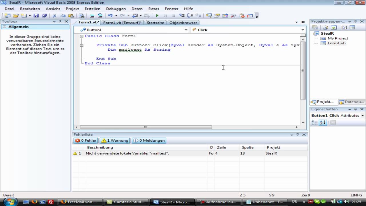 Visual Basic 08 E Mail Senden Youtube