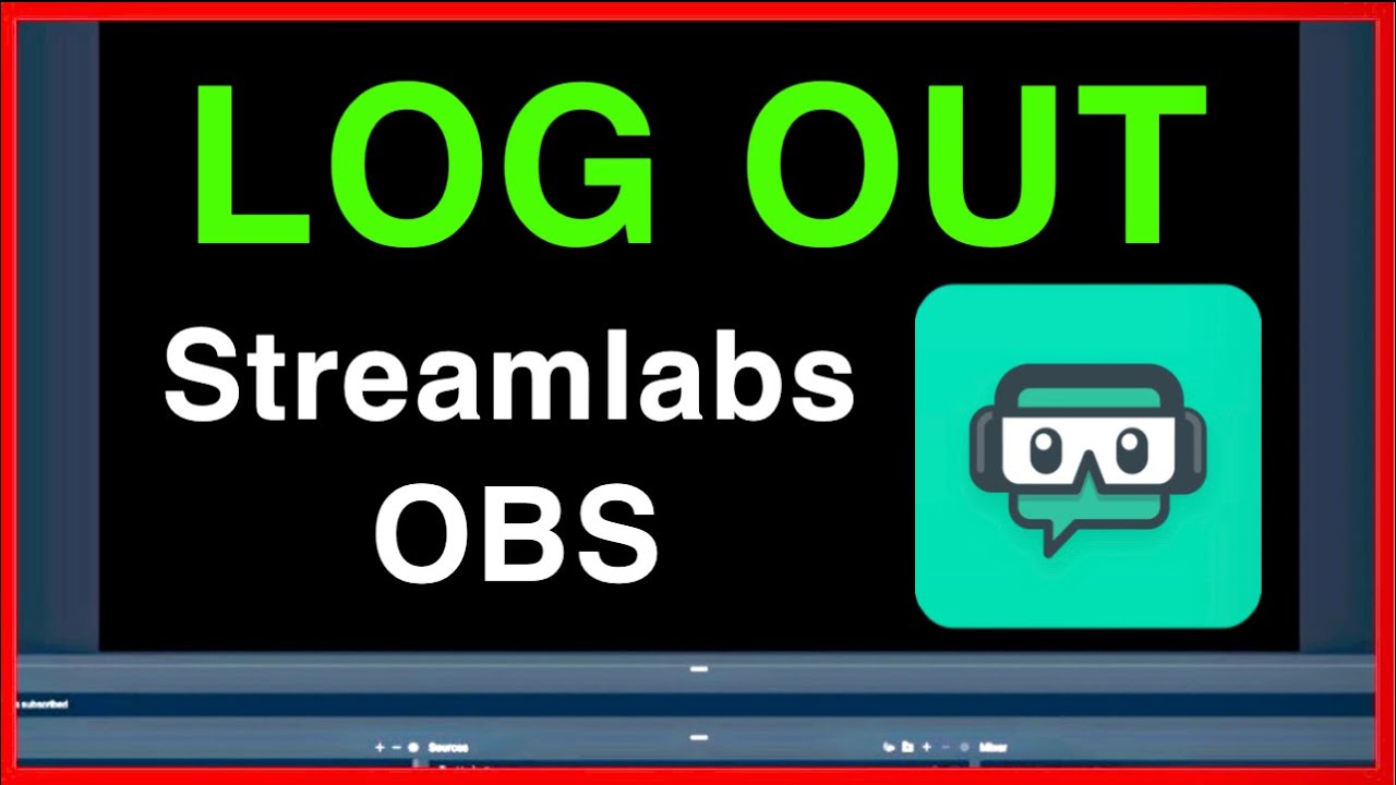 Streamlabs Obs How To Log Out Easy Youtube