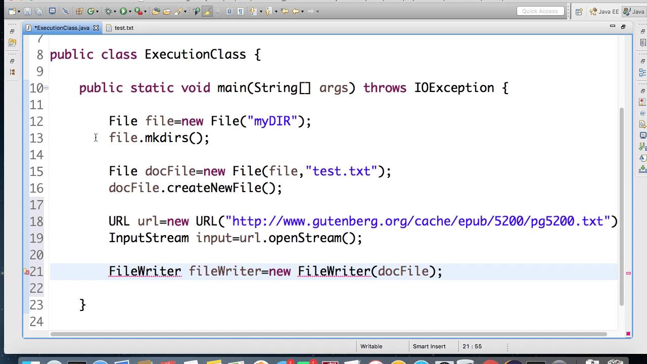 Fileinput Output In Java Youtube