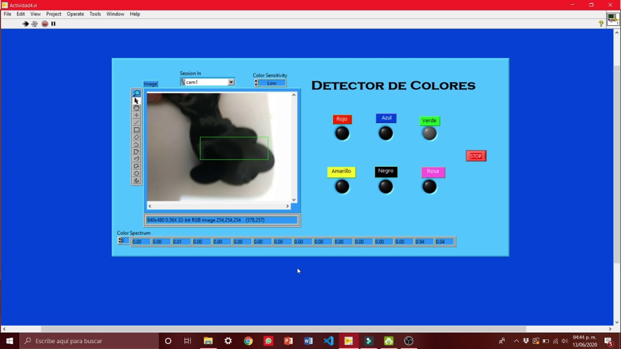 Labview Identificador De Color Youtube