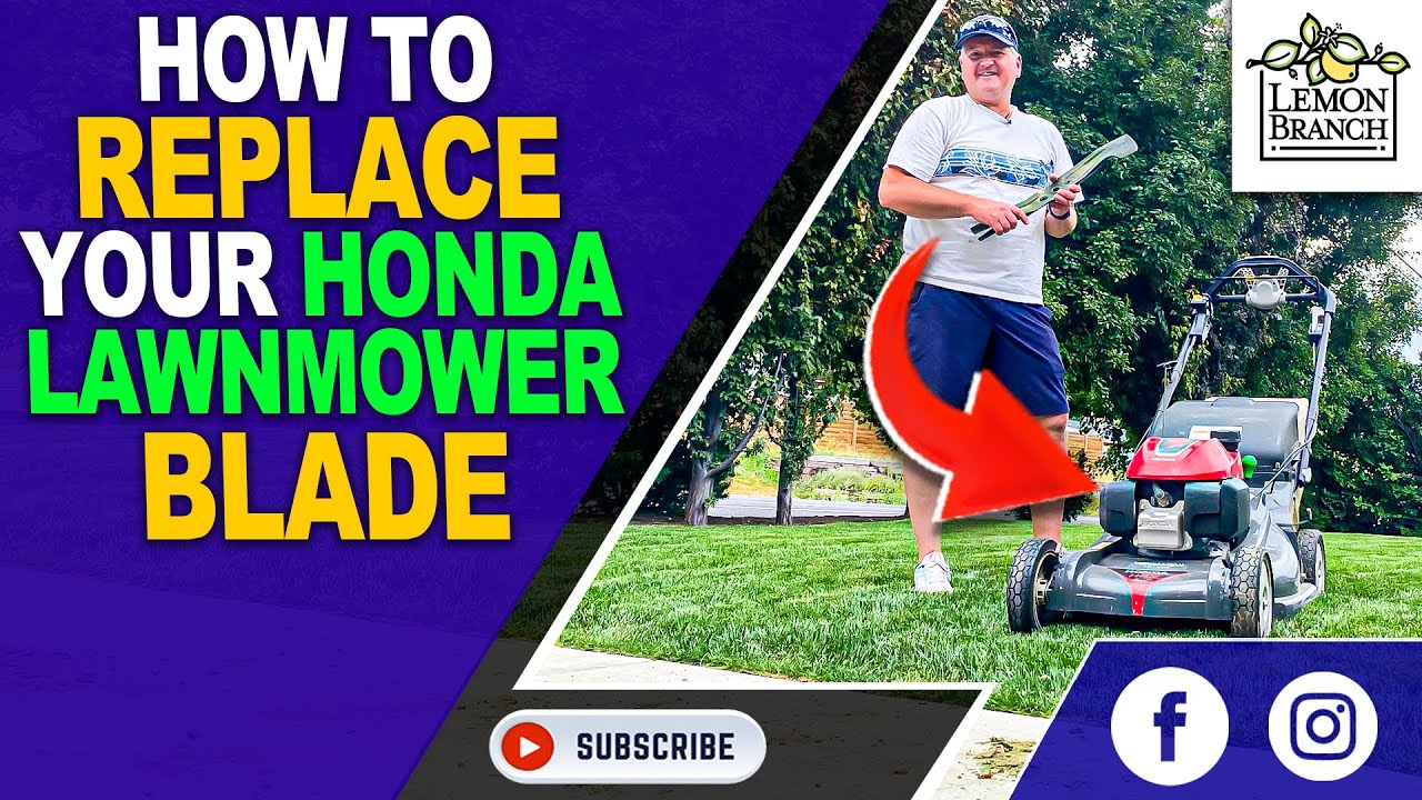 How To Replace Your Honda Lawn Mower Blade Youtube