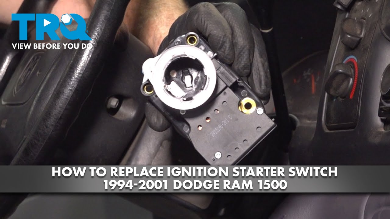 How To Replace Ignition Starter Switch 1994 2001 Dodge Ram 1500 Youtube