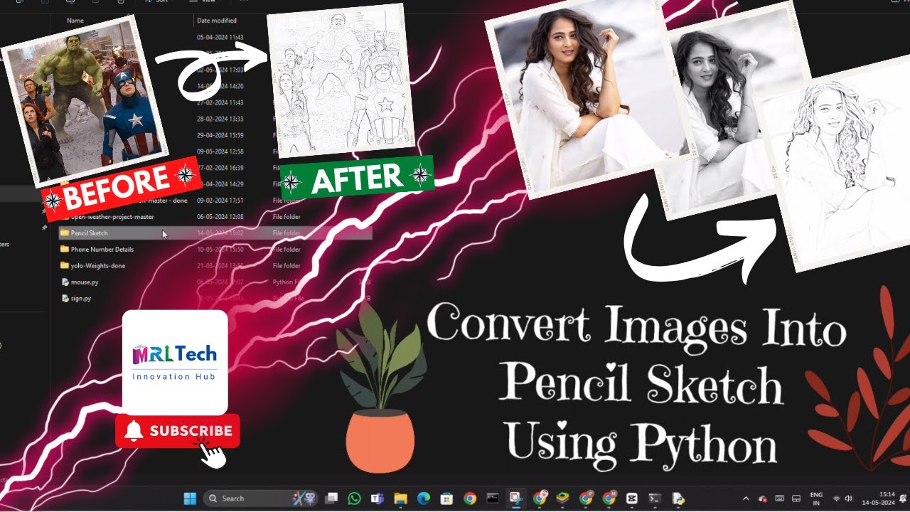 Convert The Image Into Pencil Sketch Using Python Mrl Tech Solution