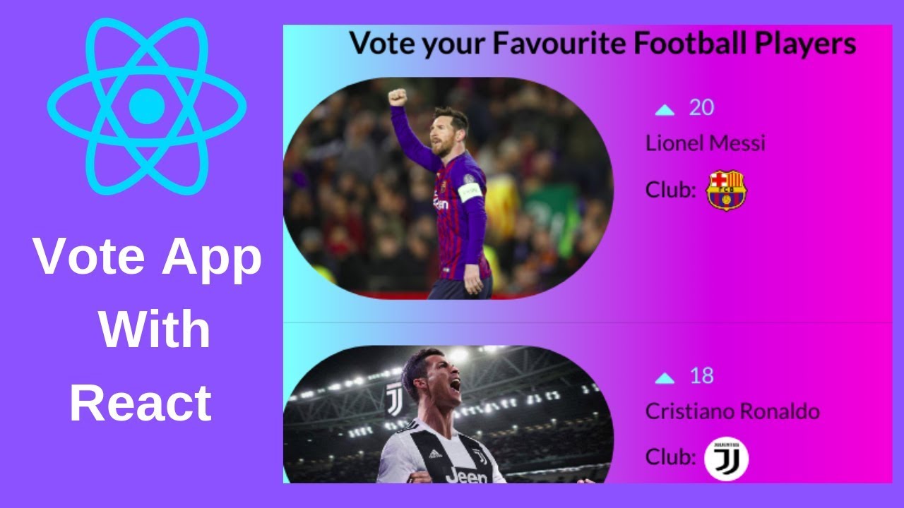 Vote Players App With React Youtube