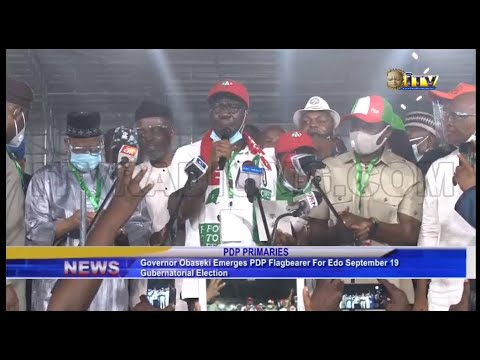 Gov Obaseki Emerges Pdp Flag Bearer For Edo 2020 Guber Election Youtube