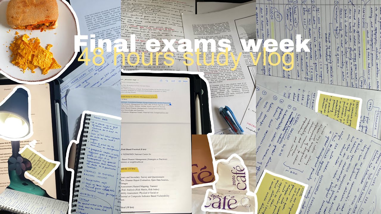 рџќў48 Hours Study Vlog Cramming For Final Exams Studying Notes And