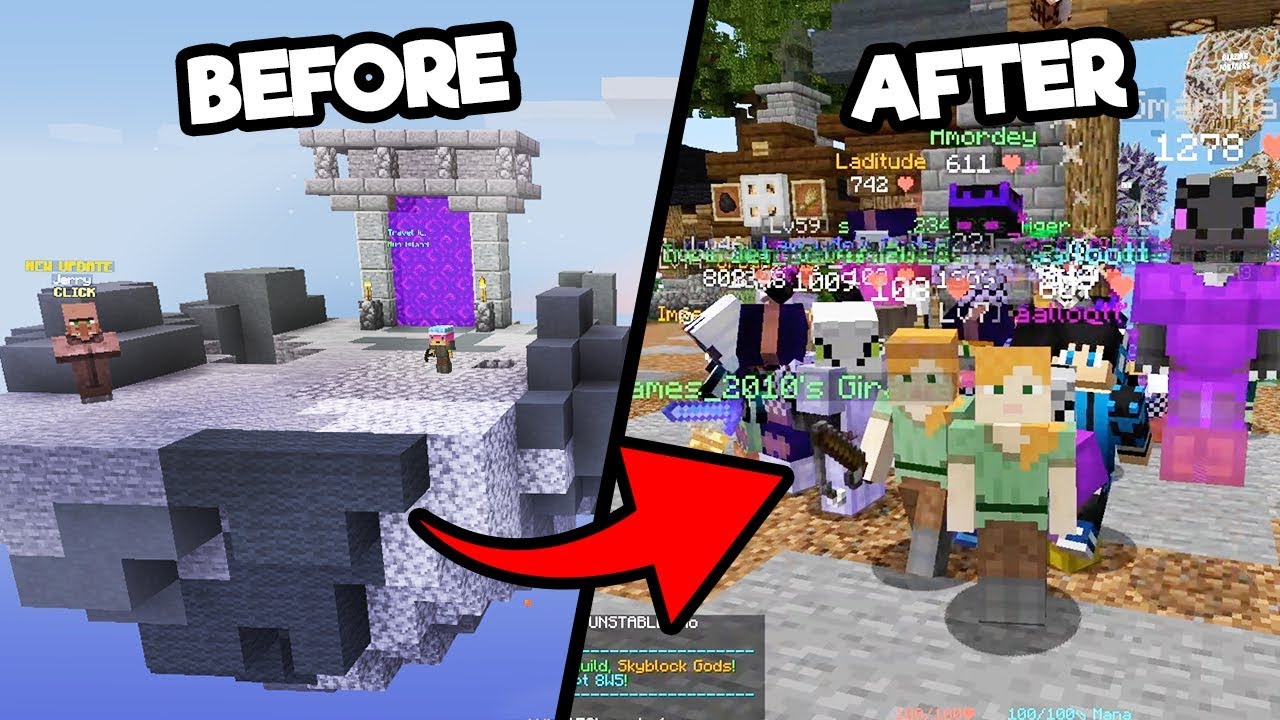 Skyblock On Hypixel Minecraft Youtube