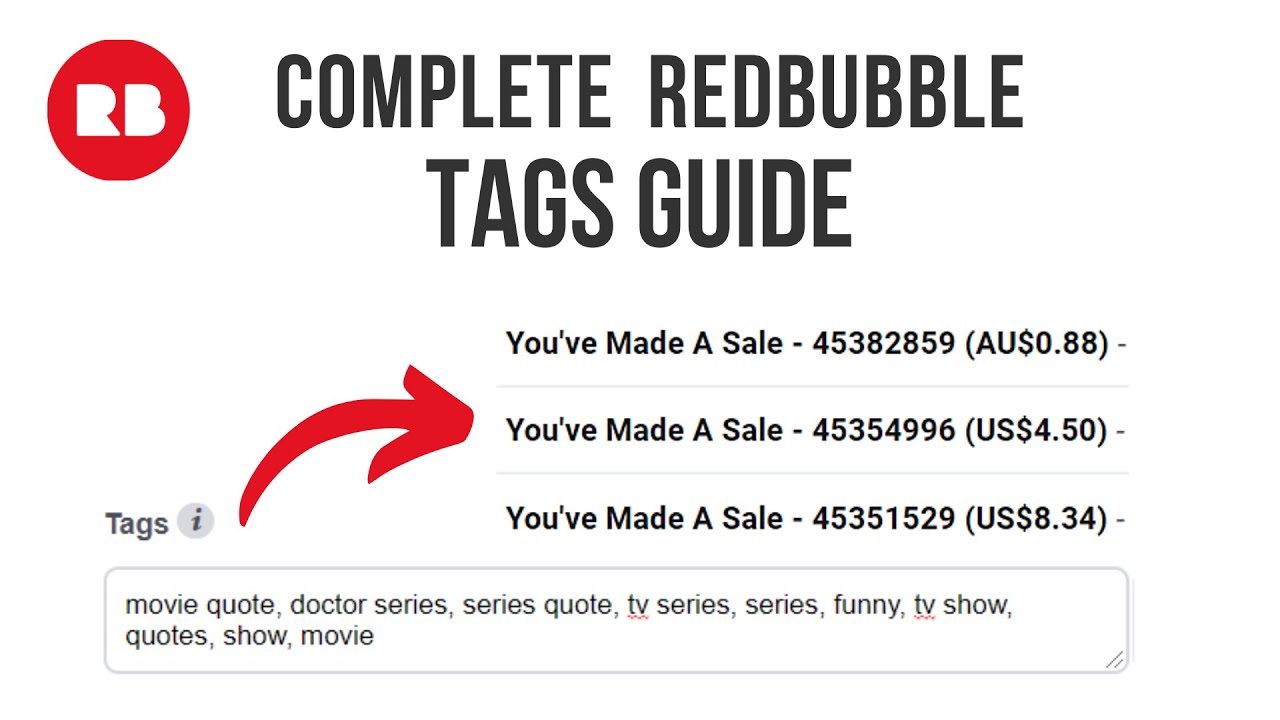 The Complete Redbubble Tags Guide In 3 Minutes Youtube