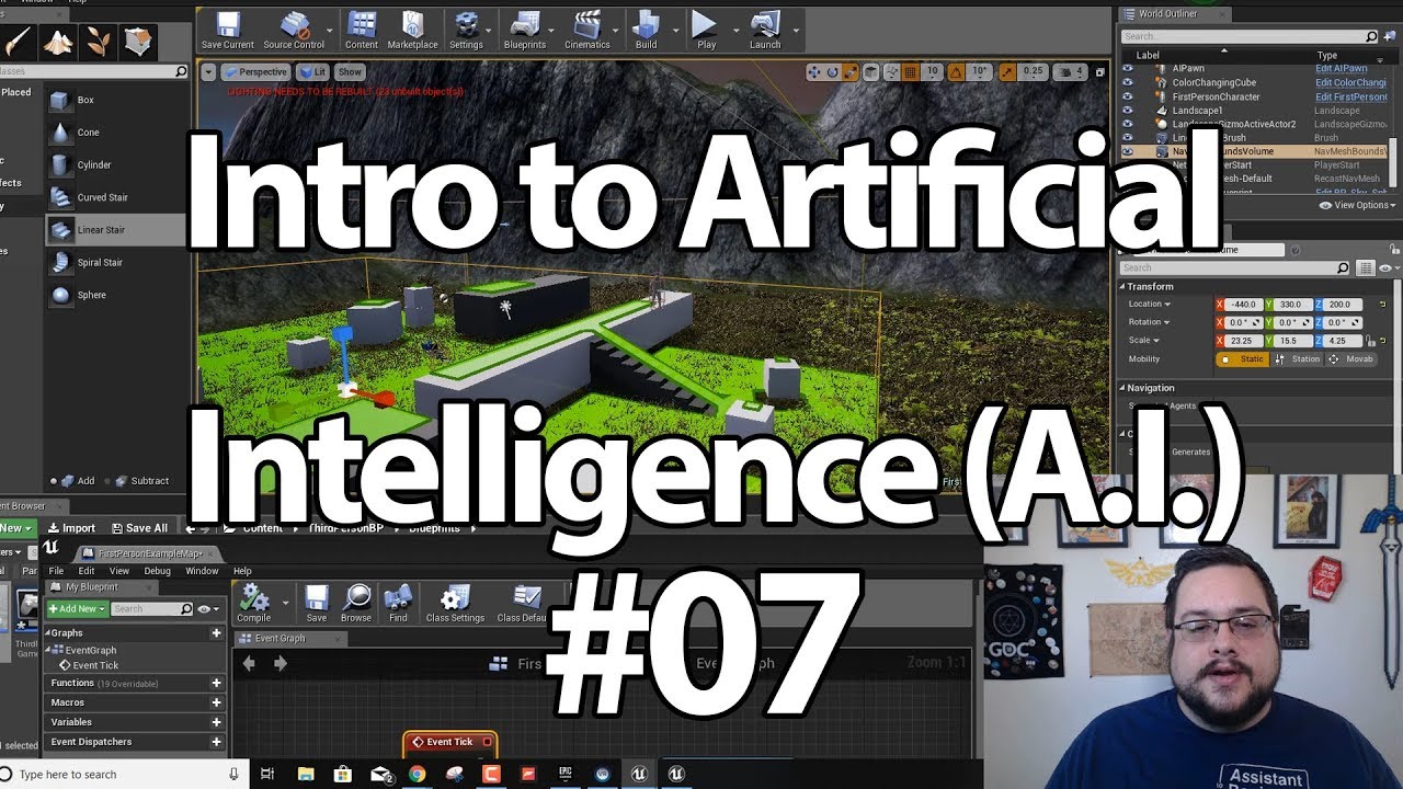 Unreal Engine Tutorial 07 Artificial Intelligence Youtube