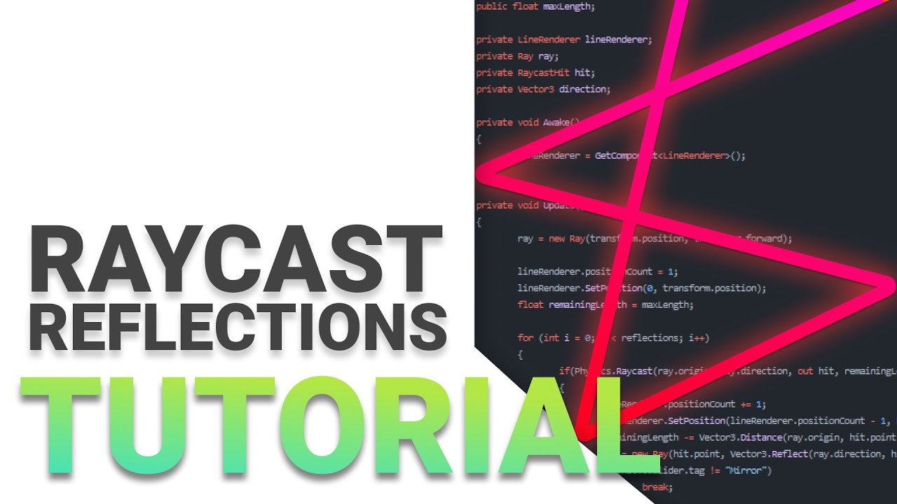 Unity Raycast Reflections Tutorial Youtube
