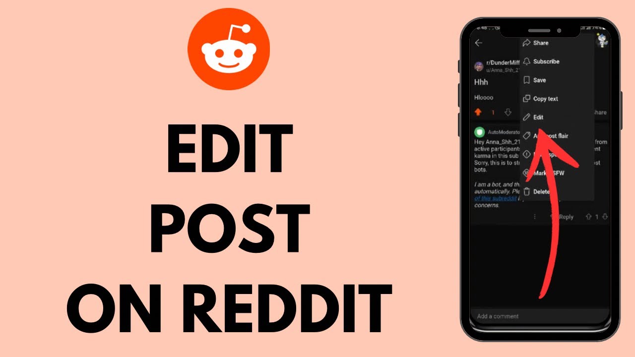 How To Edit Post On Reddit Easy Reddit Tutorial Youtube